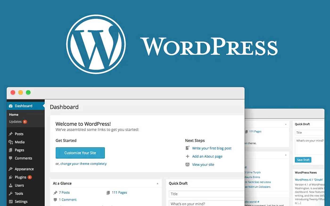 The WordPress website dashboard: How to navigate the 3 main parts ...